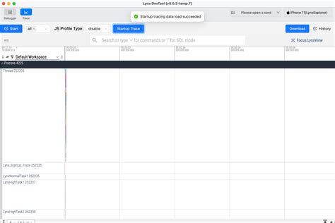 Record Trace During App Startup Lynx
