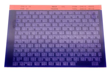 Mack Ch613 35 Ch61318606 Ch61319112 Vri Microfiche Nos In Stock