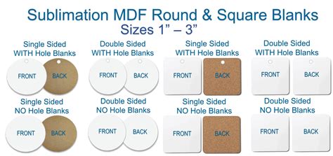 Sublimation Mdf Blanks