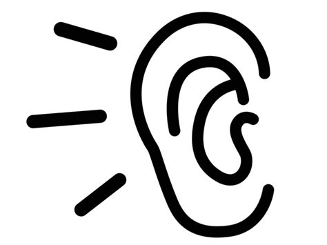 Listening Clip Art Black And White