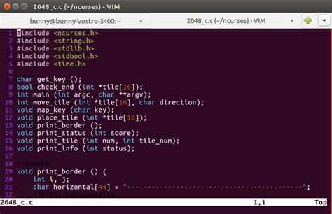 c color not ended in curses stack overflow