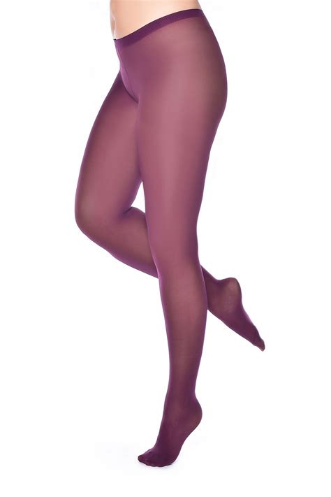 Dark Purple 50 Denier Tights Yours Clothing