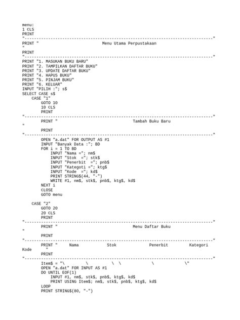 Belajar Contoh Koding Vb Dasar Pdf