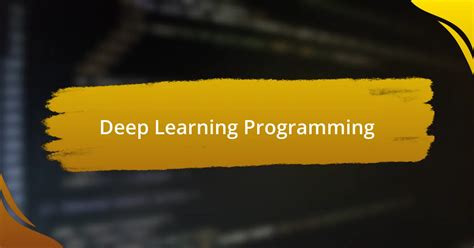 Deep Learning Programming Quiz Sg