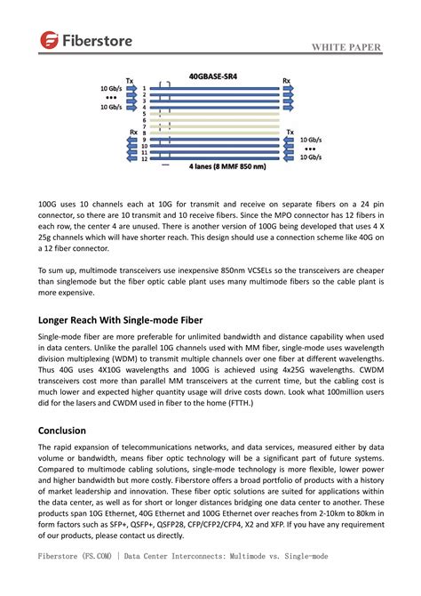 data center interconnects multimode vs single mode pdf computer networking computing