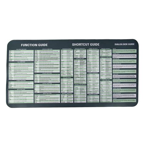 excel dictionary office suite vegan leather deskpad with 280 functions