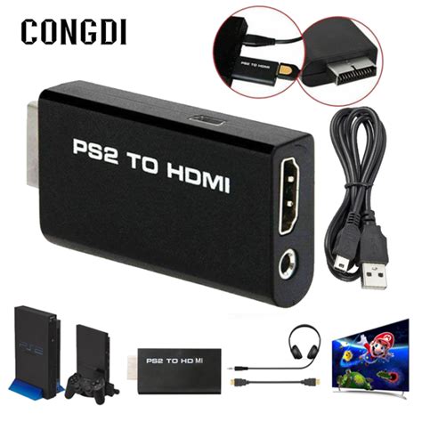 HDMI Video Converter Adapter With 3 5mm Audio Output USB Cable For PS2 To HDMI Lazada Co Th