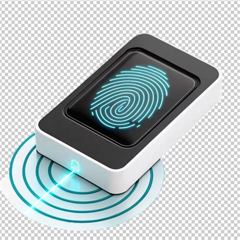 Fingerprint Biometric Scan Vector Cyber Security Technology Premium Ai Generated Psd