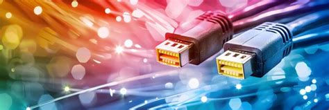 Highspeed Internet Connection With Fiber Optic Cables Premium Ai Generated Image