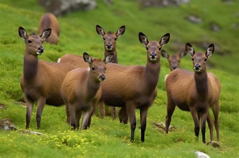 Premium Ai Image Cute Deer In The Wild Neural Network Ai Generated