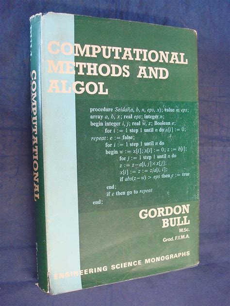 computational methods and algol uk bull gordon books