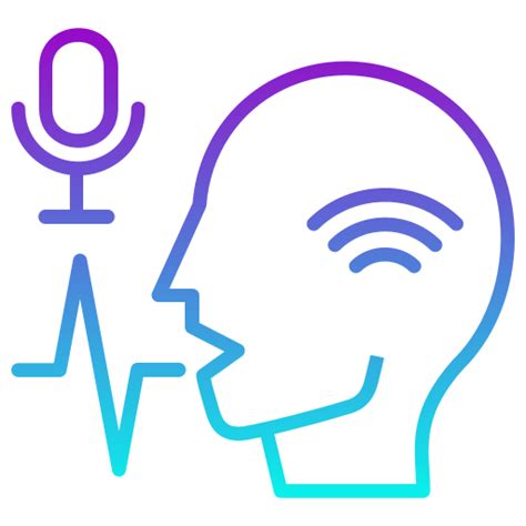 Voice Recognition Generic Gradient Outline Icon Freepik