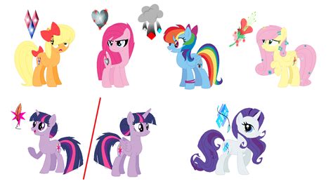 Mlp Mane 6 My Au By Mlpmoonstar On Deviantart