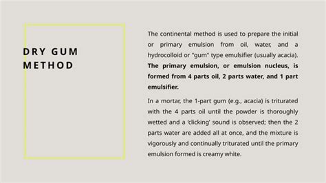 Emulsions Classification Of Emulsion Explained Ppt