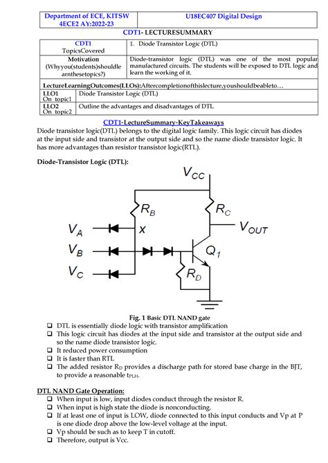W3 Cdt1 Important Topic In Digital Design 4ece2 Ay2022 Cdt1