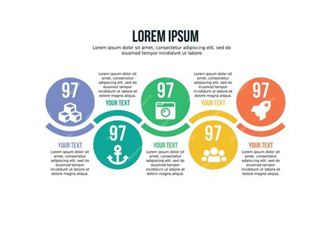 5 인포 그래픽 요소 및 프리젠 테이션 템플릿 프리미엄 벡터