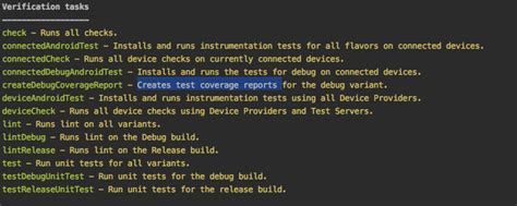 Android Local Unit Test With Coverage Report From Command Line Stack