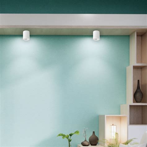 Inlight Φωτιστικό οροφής από λευκό μέταλλο 1xgu10 D78cm 42025 Wh