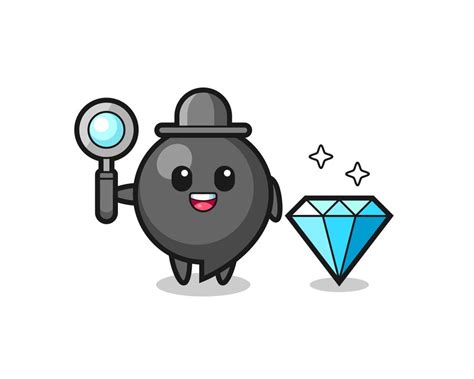 Premium Vector Illustration Of Comma Symbol Character With A Diamond