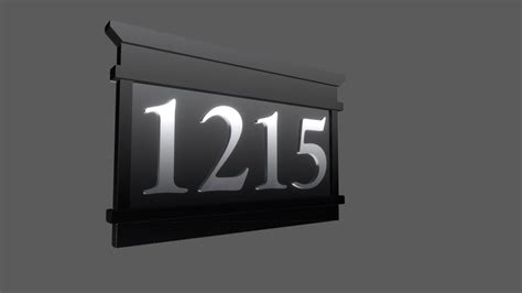 House Numbers Download Free 3d Model By Smilyguy [a4e1c6f] Sketchfab