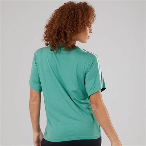 Buy Adidas Womens Aeroready Train Essentials 3 Stripes T Shirt Mint Tone