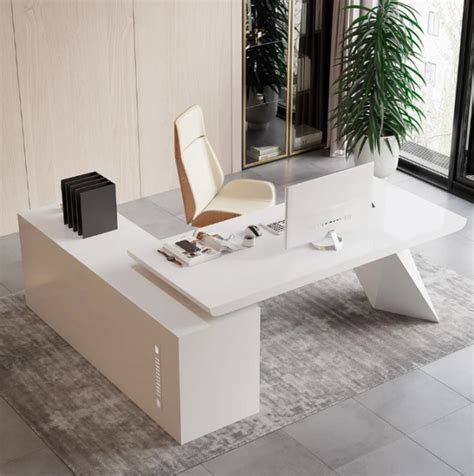 Meja Kantor Minimalis Dengan Desain Berlapis Desain Id