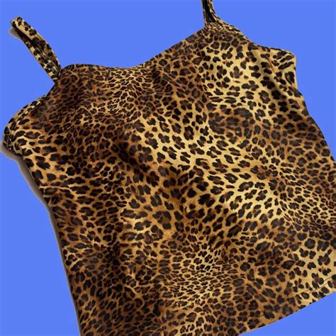 Y2k Leopard Tank Top Etsy