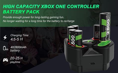 Bcofo Rechargeable Battery Pack For Xbox Controller 4 X