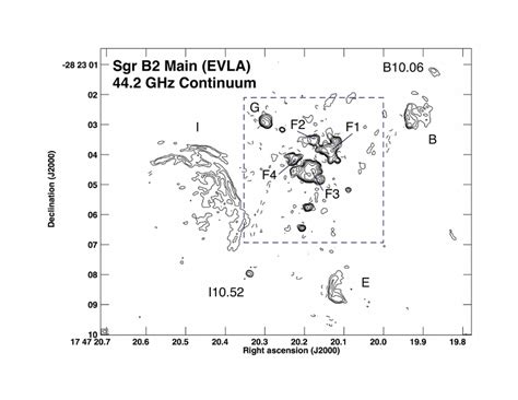 The Central Region Of Sgr B2 Main As Observed At 442 Ghz With The