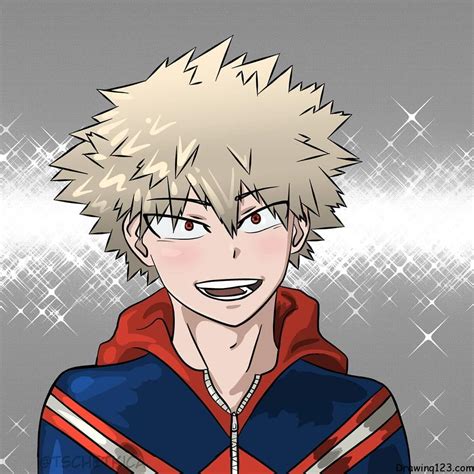 Cara Menggambar Katsuki Baguko