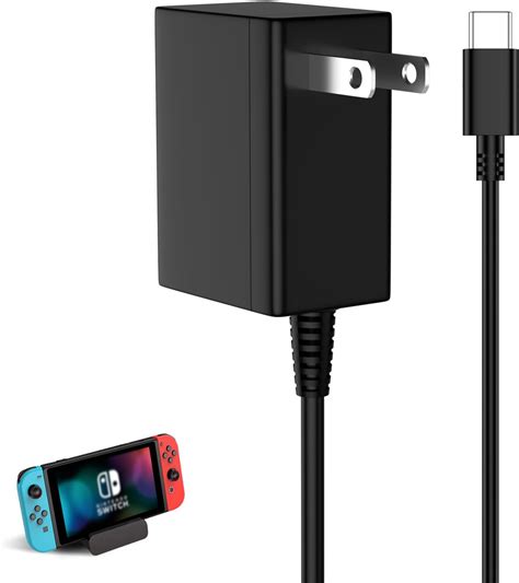 Amazon Com Charger For Nintendo Switch With 5FT Charging Cable AC Power Supply Adapter For