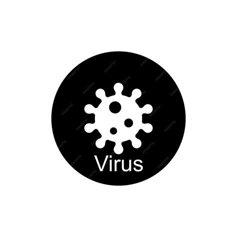 Premium Vector Virus Icon Vector Template Illustration Logo Design