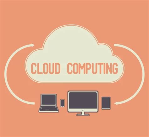 Colorful Cloud Computing Technology Connectivity Concept Vector