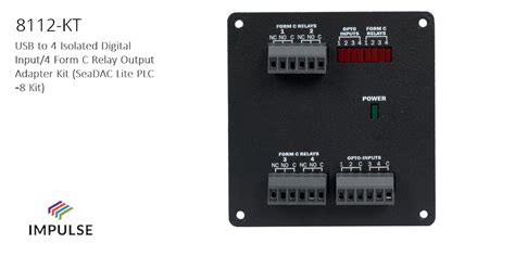 8112 Kt Relay Output Adapter Kit · Impulse Embedded Limited