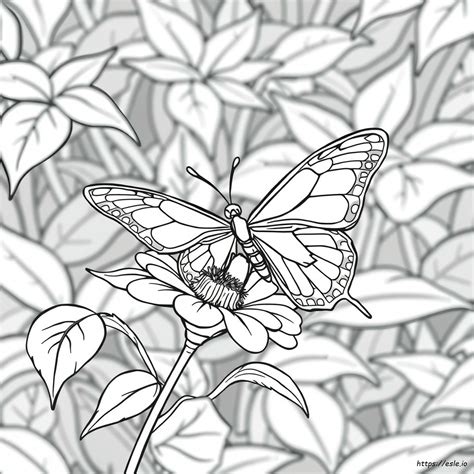 Realistic Printable Butterfly Coloring Page