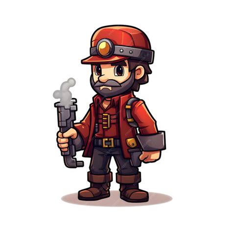 Cartoon Miner Character Illustration Cute And Adventurous Worker Design
