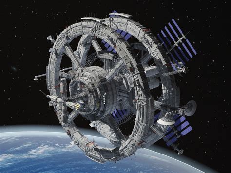 Sci Fi Space Station 3d Model Cgtrader