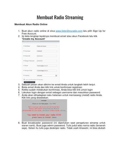 Membuat Radio Streaming Pdf