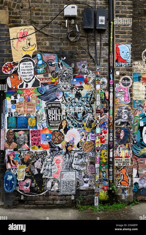 A Wall Covered In Wheat Paste Street Art Fashion Street Whitechapel