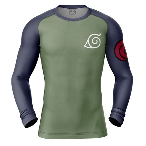 Konohagakure Jonin Uniform Naruto Long Sleeve Rash Guard Compression