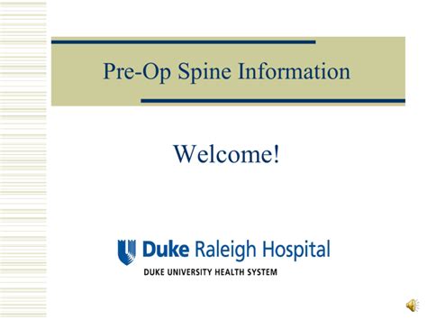 Pre Op Total Joint Class