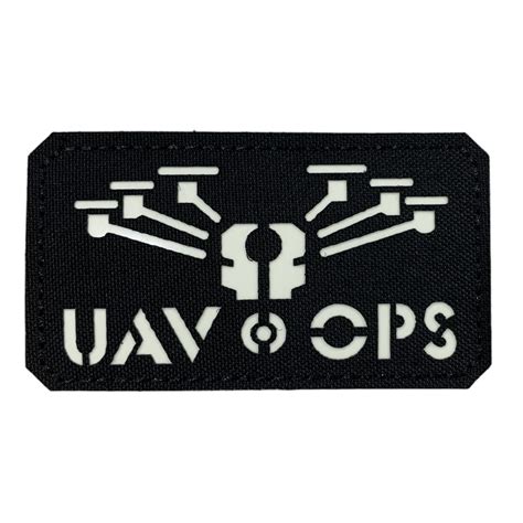 Drone Uav Ops Laser Cut Morale Patch Glow In The Dark Morale Patches Australia