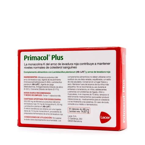 Primacol Plus 30 Capsulas