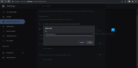 How To Enable Or Disable Idle Detection In Google Chrome