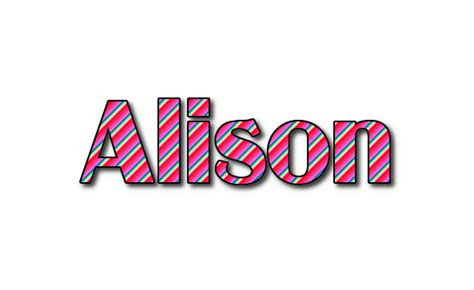 Alison Logotipo Ferramenta De Design De Nome Grátis A Partir De Texto