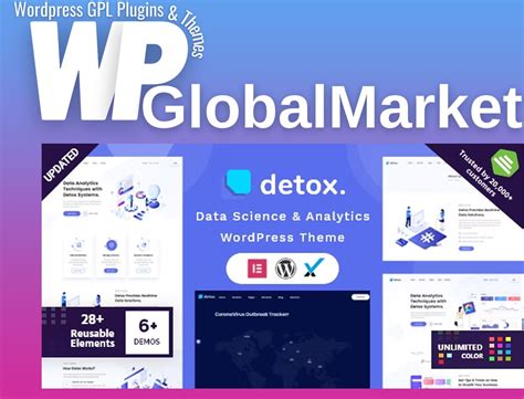 Detox Data Science And Analytics Wordpress Theme Wordpress Gpl Plugin And Theme Market