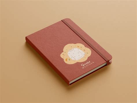 Fall In Love Illustration Pattern Notebook Cover Behance