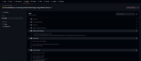 build apk react native android with github actions by bimo dwi