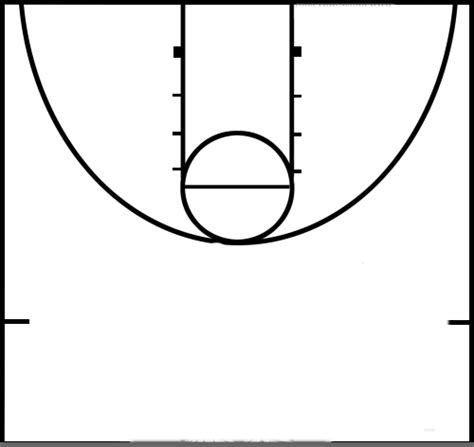 Basketball Half Court Free Basketball Design Template Basketball Court