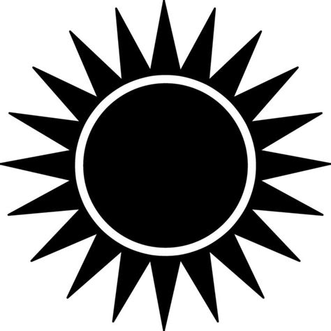 Sun Black And White Vector Art Icons And Graphics For Free Download